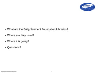 Enlightenment Foundation Libraries (Overview) | PPT