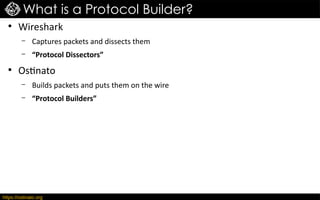 Writing an Ostinato Protocol Builder [FOSDEM 2021] | PDF
