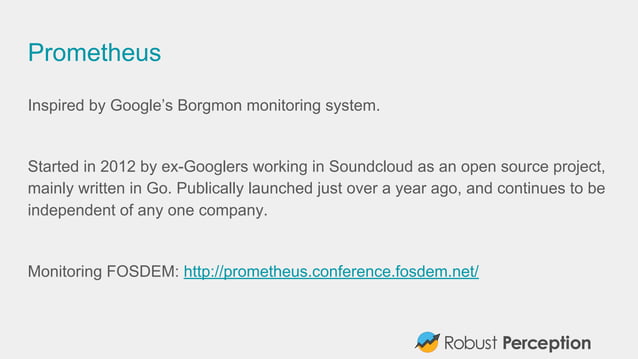 Prometheus: A Next Generation Monitoring System (FOSDEM 2016) | PPT ...