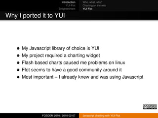Javascript charting with YUI-Flot | PPT