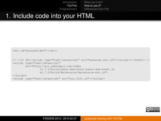 Javascript charting with YUI-Flot | PPT