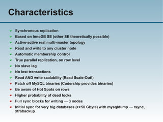 FOSDEM 2012: MySQL synchronous replication in practice with Galera ...