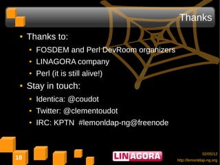 The LemonLDAP::NG Project | PPT