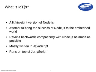 Introduction to IoT.JS | Web Development | Internet