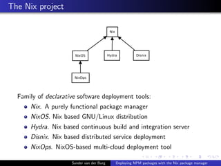 Deploying NPM packages with the Nix package manager | PDF