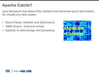 SQL for NoSQL and how Apache Calcite can help | PPT
