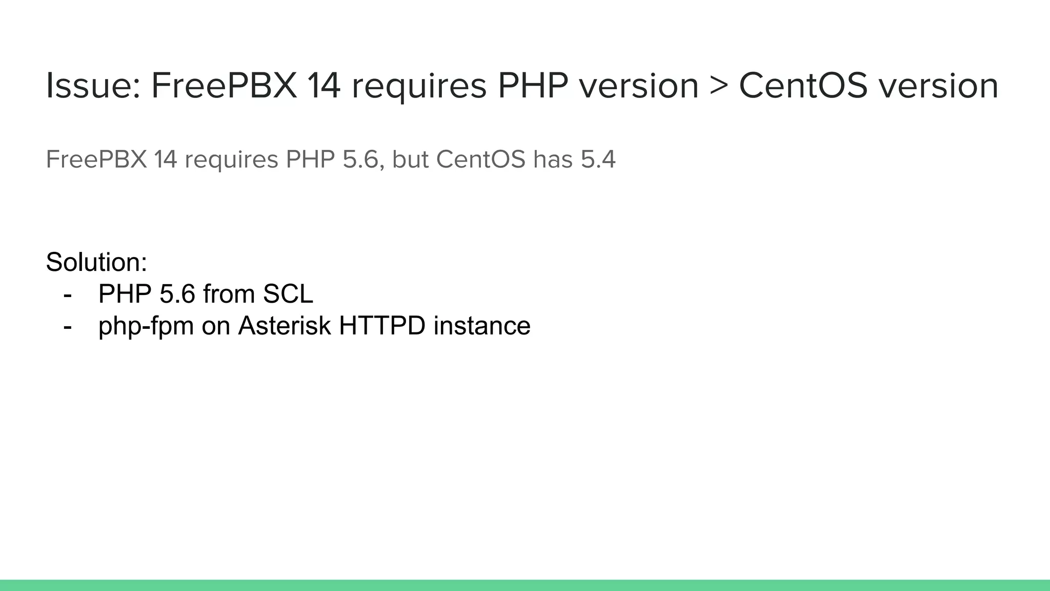 PBX on a non-specialized distro | PPT