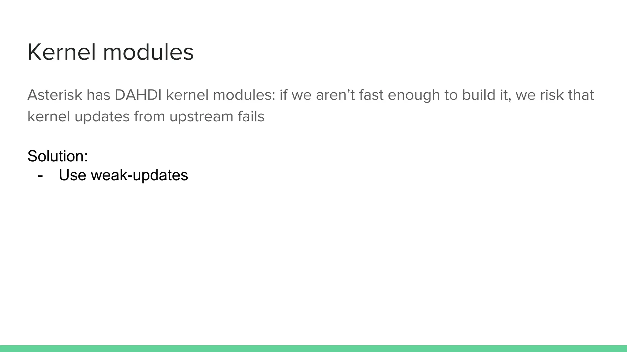 PBX on a non-specialized distro | PPT