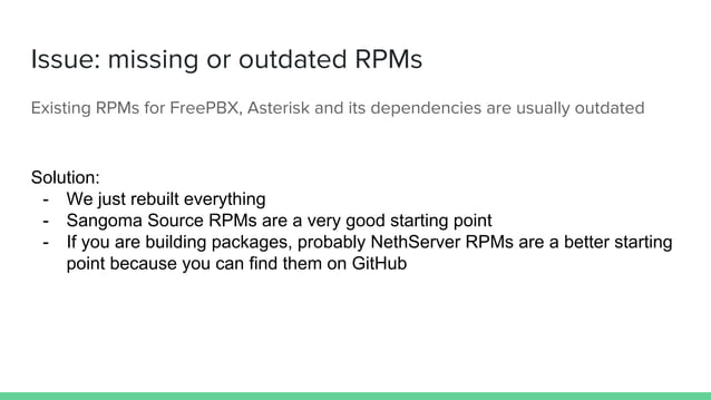 PBX on a non-specialized distro | PPT
