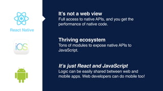 Going Mobile with React Native and WebRTC | PPT