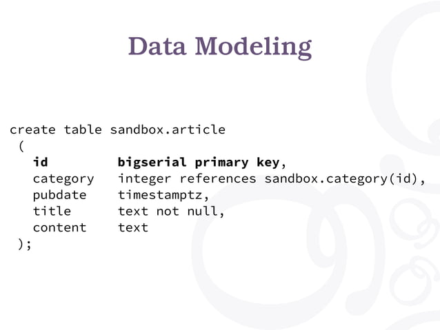 Data Modeling, Normalization, and Denormalisation | FOSDEM '19 ...