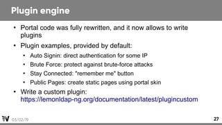 [FOSDEM 2019] LemonLDAP::NG 2.0 | PPT