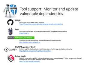 FOSDEM 2020 Presentation: Comparing dependency management issues across packaging ecosystems | PPT