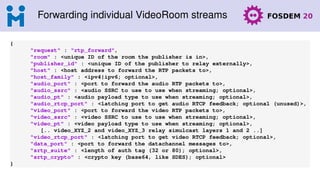 Janus RTP forwarders @ FOSDEM 2020 | PDF | Digital Audio | Computer Software and Applications