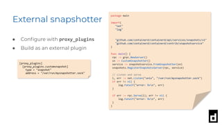 Extended and embedding: containerd update & project use cases | PPT