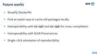 [FOSDEM2023] Bit-for-bit reproducible builds with Dockerfile | PPT ...