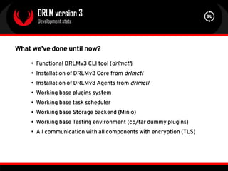Fosdem'20_Past, present & future of DRLM project | PPT