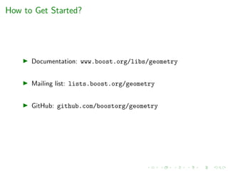 Working with spatial trajectories in Boost Geometry | PDF