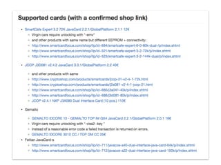 JavaCard development Quickstart | PPT | Free Download