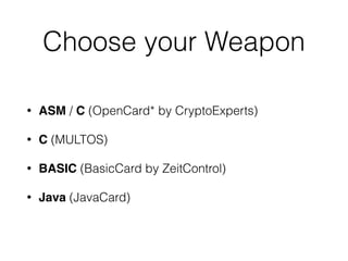 JavaCard development Quickstart | PPT