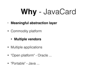 JavaCard development Quickstart | PPT