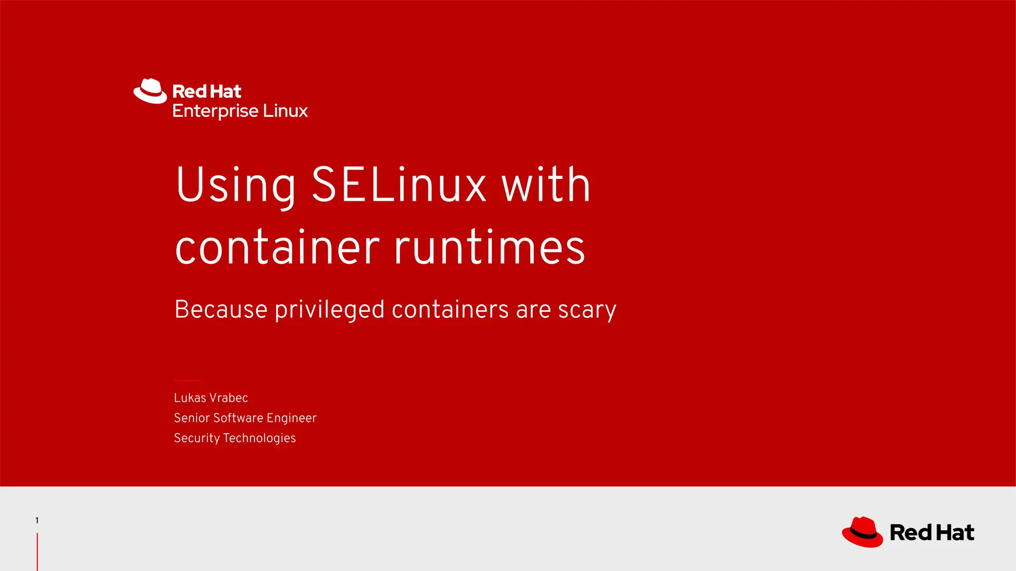 Fosdem Using Selinux With Container Runtimes Pdf