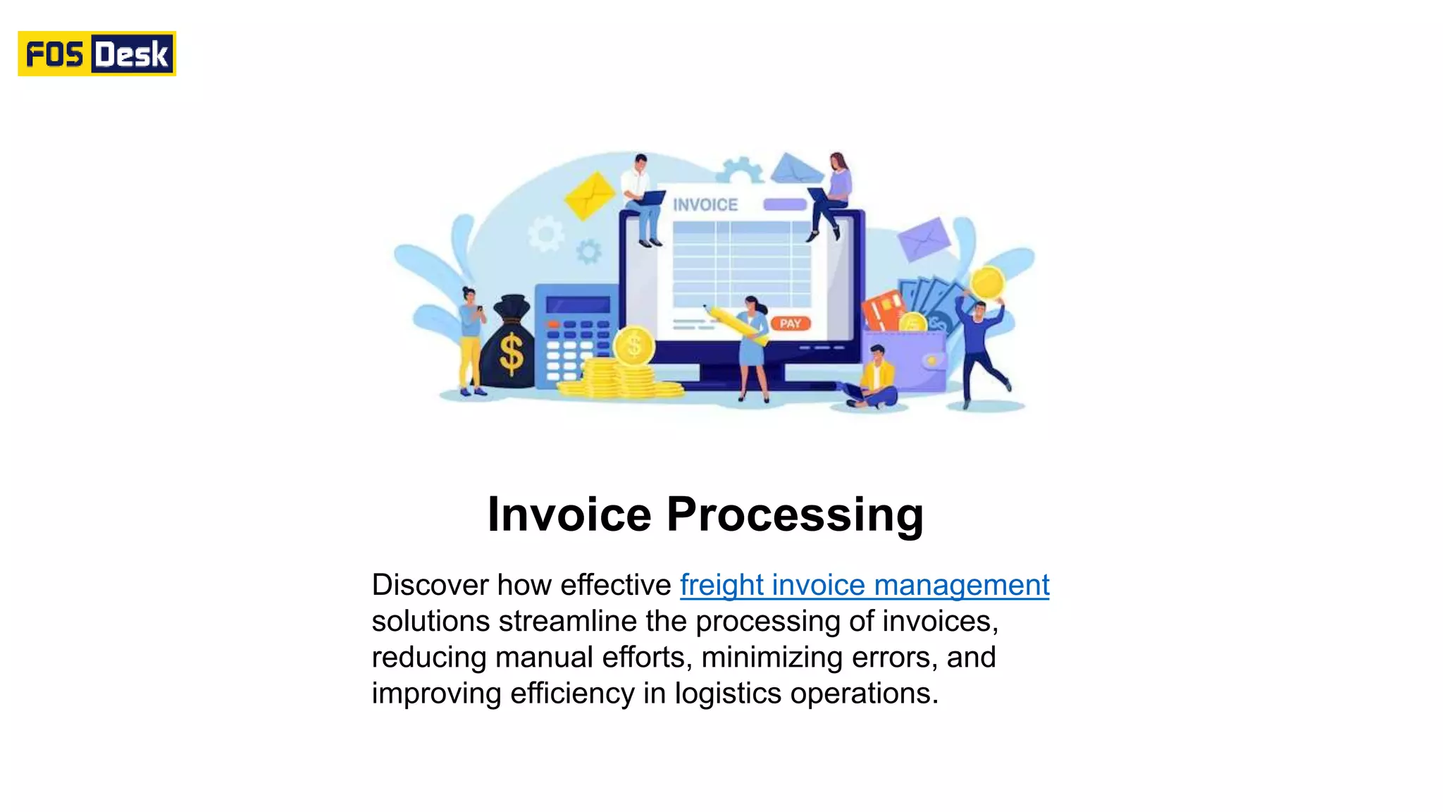 Freight Invoice Management | Logistics BPO Services | PPTX