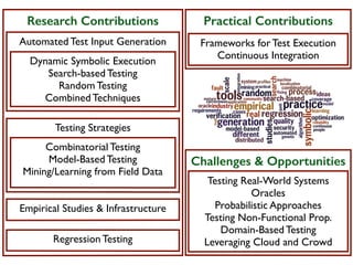 Software Testing: A Research Travelogue (2000–2014) | PPT