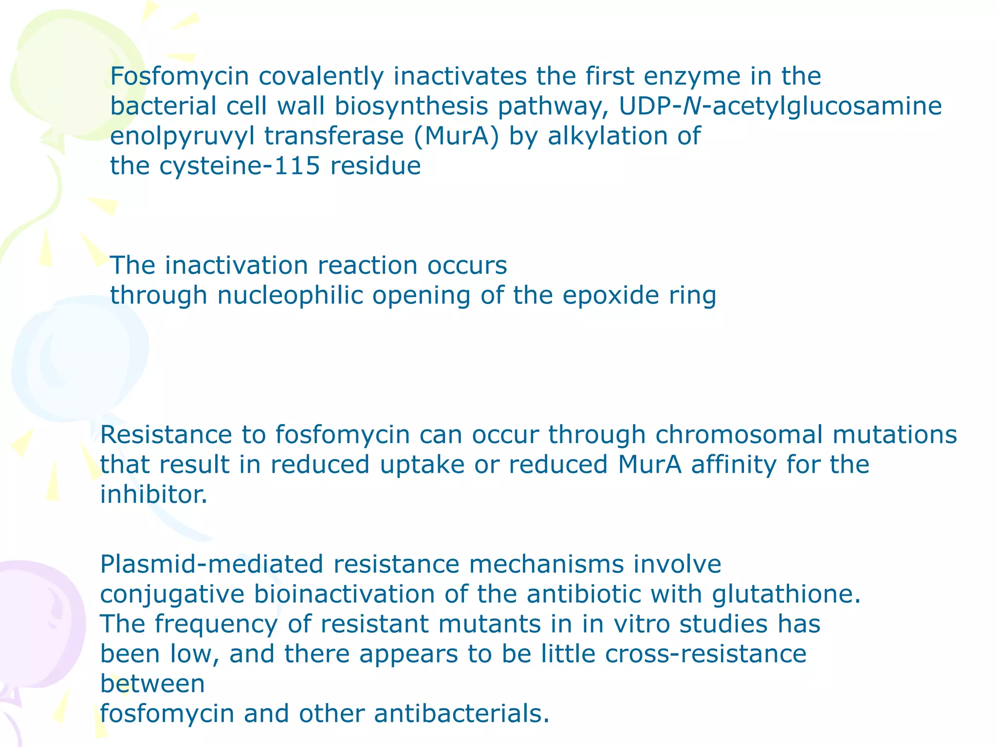 Kháng sinh Fosfomycin | PDF