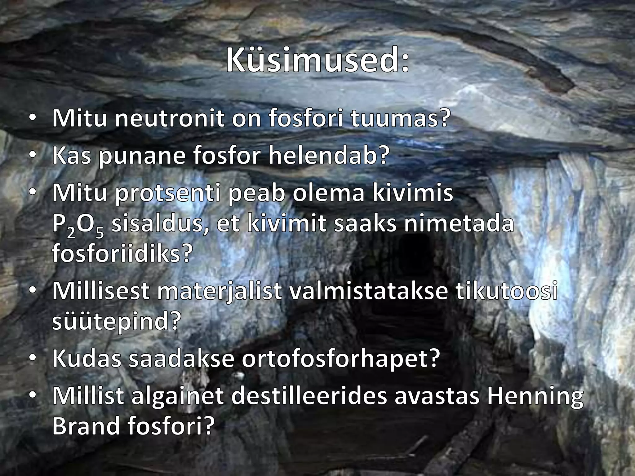 Fosfori presentatsioon | PPT