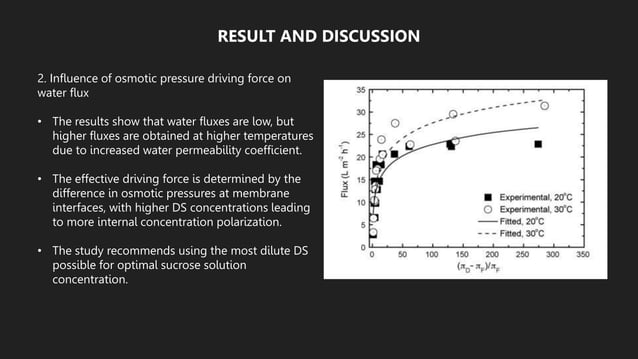 Forward osmosis for water purification and case study | PPTX | Chemistry | Science