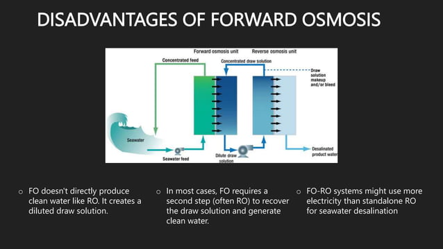 Forward osmosis for water purification and case study | PPTX | Chemistry | Science