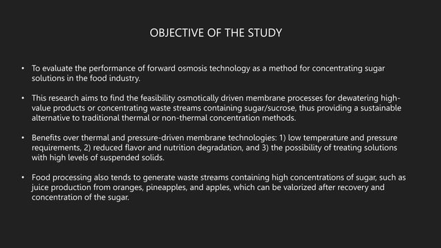 Forward osmosis for water purification and case study | PPTX | Chemistry | Science