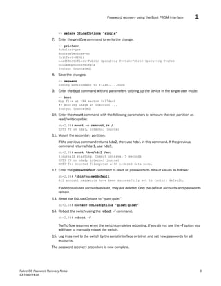 fabric os password recovery | PDF