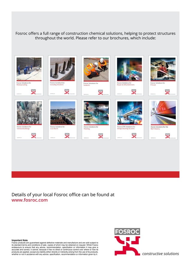 Fosroc solutions-for-waterstops-brochure(1) | PDF