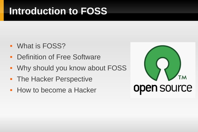 FOSS Introduction | PPT