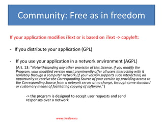 Choosing the iText Solution that is right for you: Community or ...