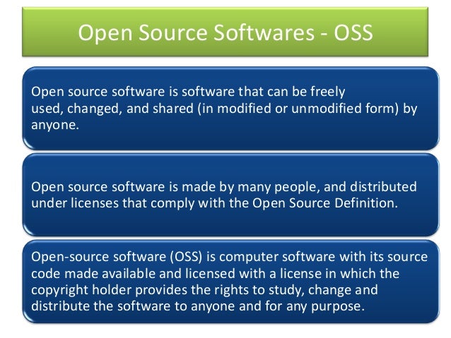 Free Open Source Softwares Foss