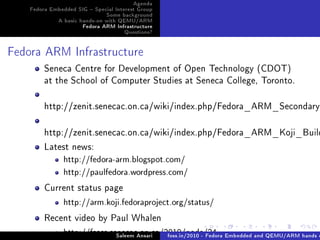 Fedora Embedded at foss.in 2010 | PPT