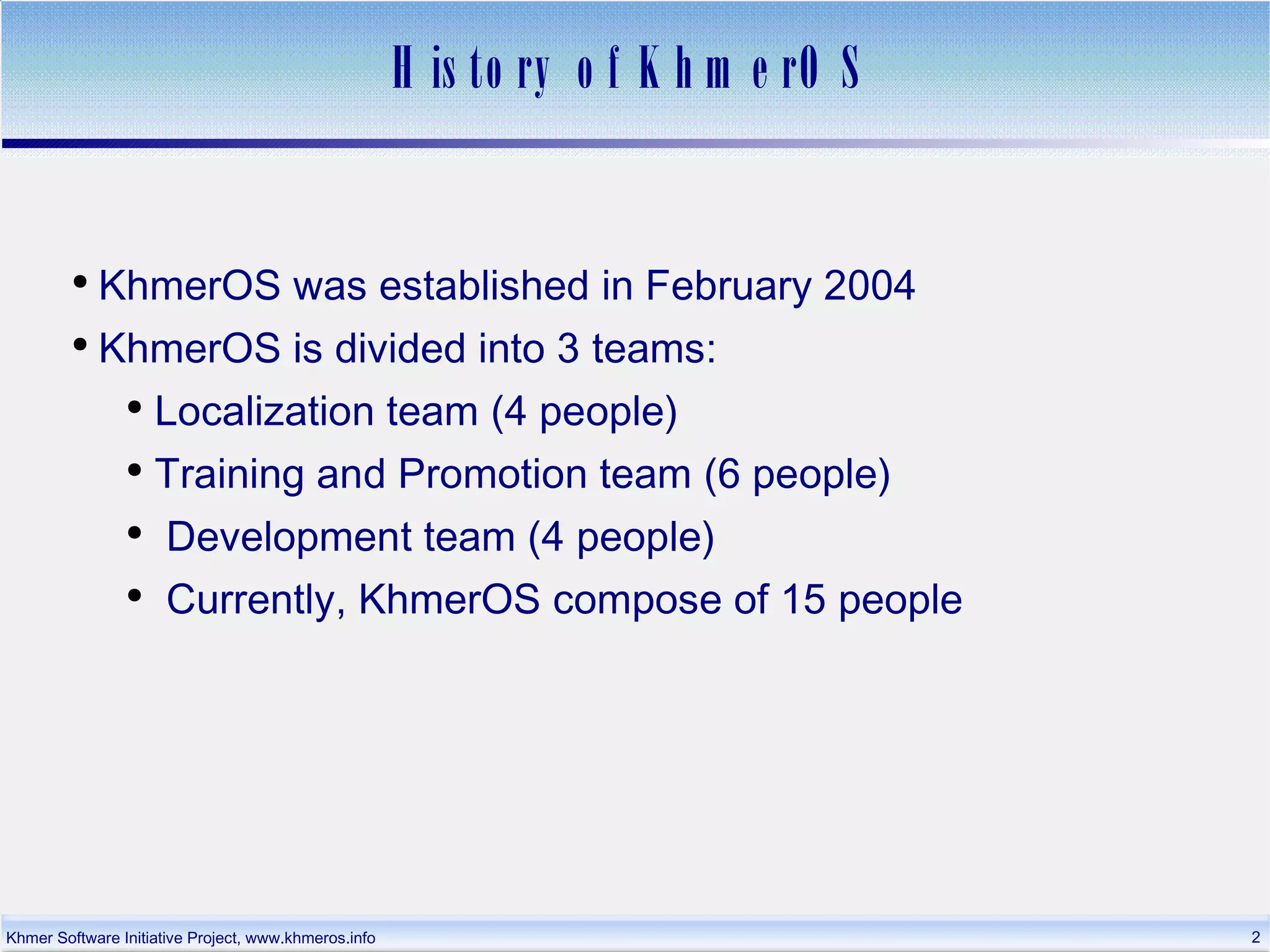 FOSS with Khmer OS | PPT