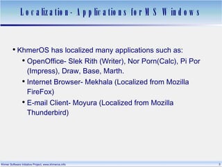 FOSS with Khmer OS | PPT