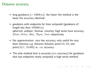 Geodesic algorithms: an experimental study | PDF