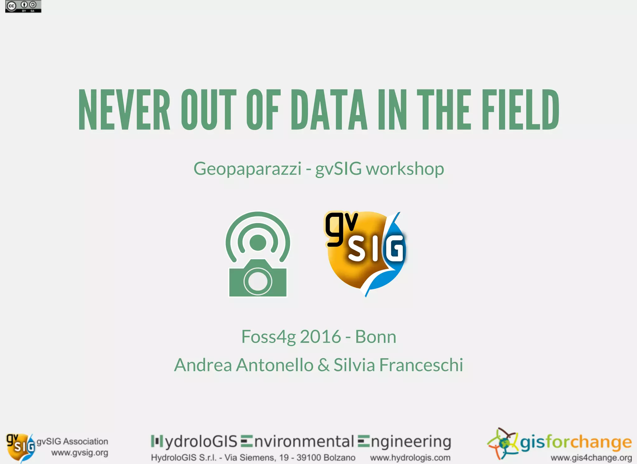 Foss4g2016 Geopaparazzi Workshop | PDF