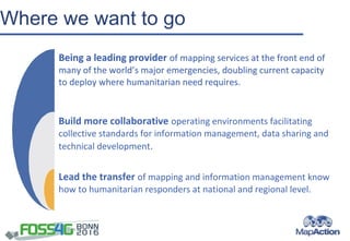 MapAction: Humanitarian Capacity Building and Preparedness with QGIS | PPT