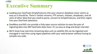Drag and Drop Open Source GeoTools ETL with Apache NiFi | PDF