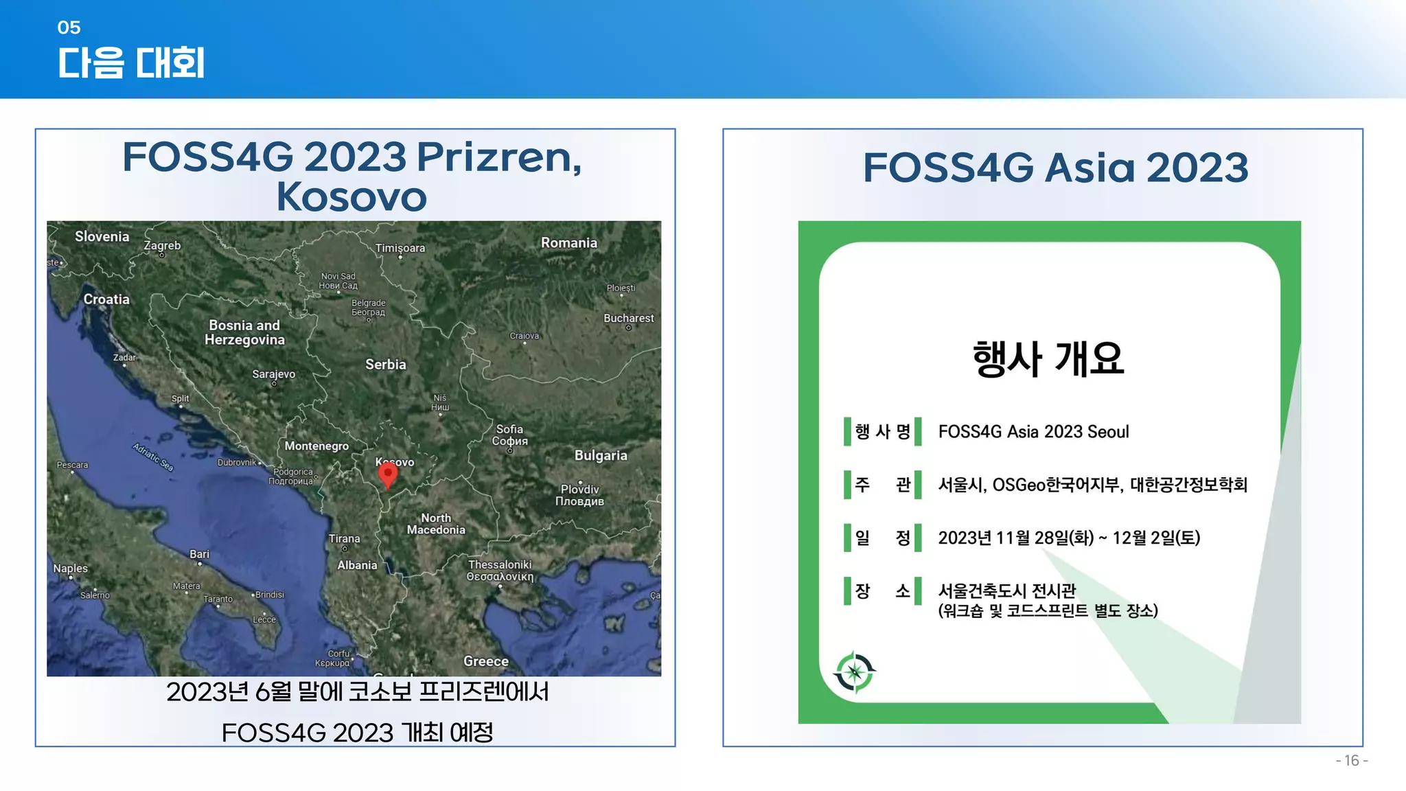 FOSS4G Firenze 2022 참가기 | PPT
