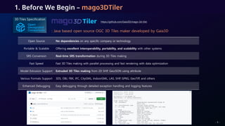 State of mago3DTiler, an open source based OGC 3D Tiles creator | PDF