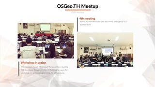 State of OSGeo Thailand, activities and challenges of Open Source community in Thailand | PPT