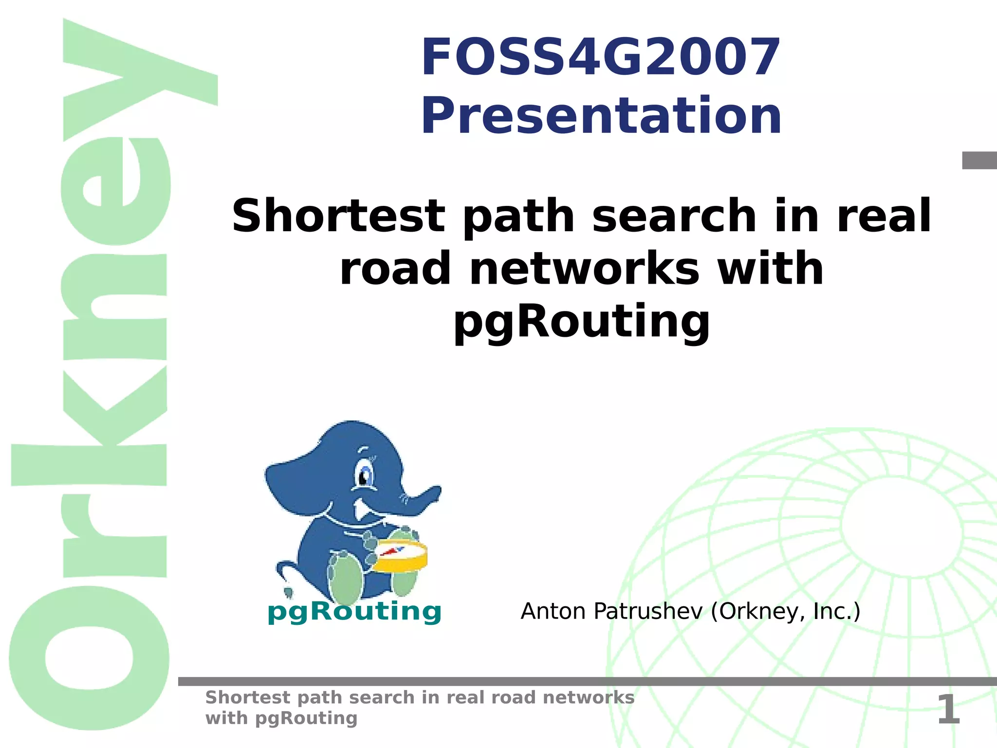 Foss4g presentation | PPT