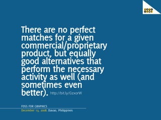 Free/Open Source Software for Graphics | PPT